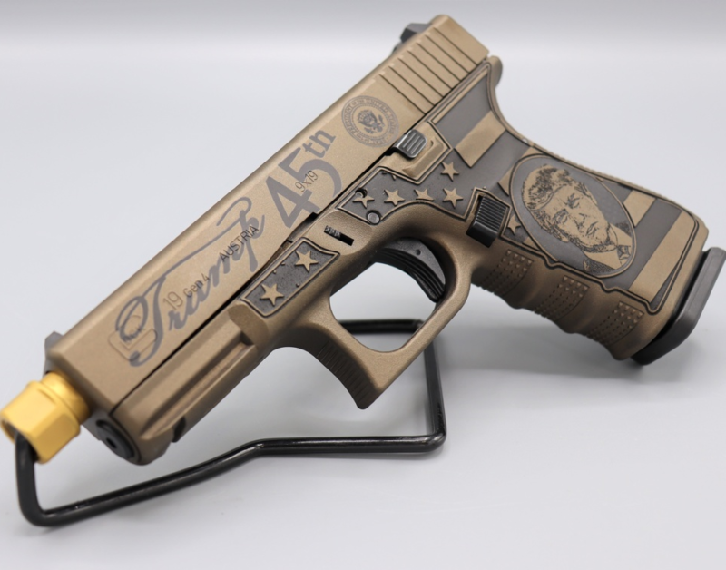 Glock 19 G19 GEN3 TRUMP USA MADE COMPACT 9mm 4.6″ 15+1 Donald J TRUMP ...