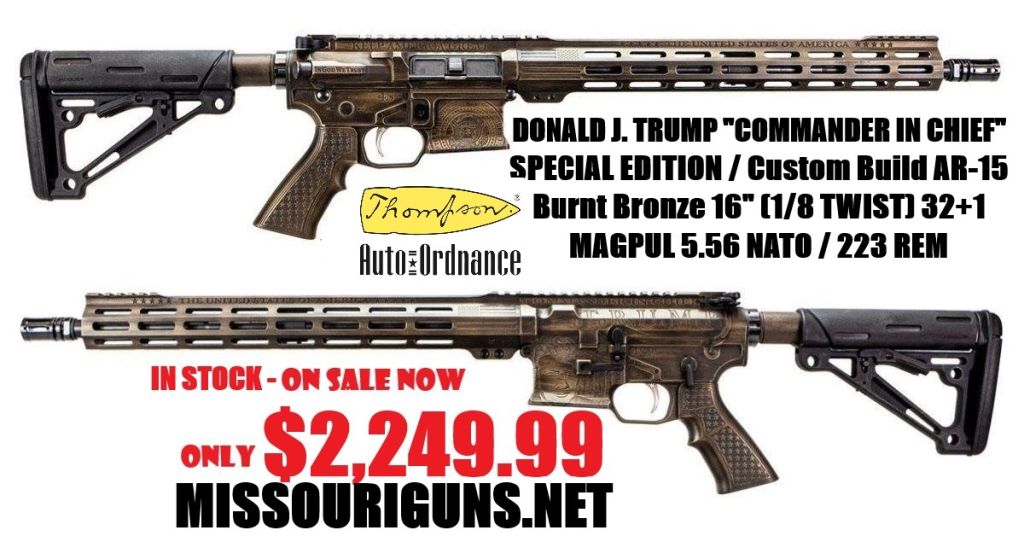Auto Ordnance 2024 TRUMP COMMANDER IN CHIEF Custom Build AR15 Burnt ...
