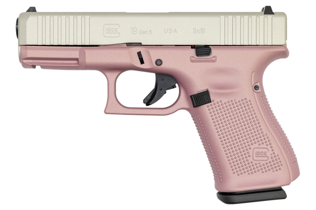 Glock 19 G19 Gen 5 Pink Champagne Shimmering Aluminum Apollo Custom ...