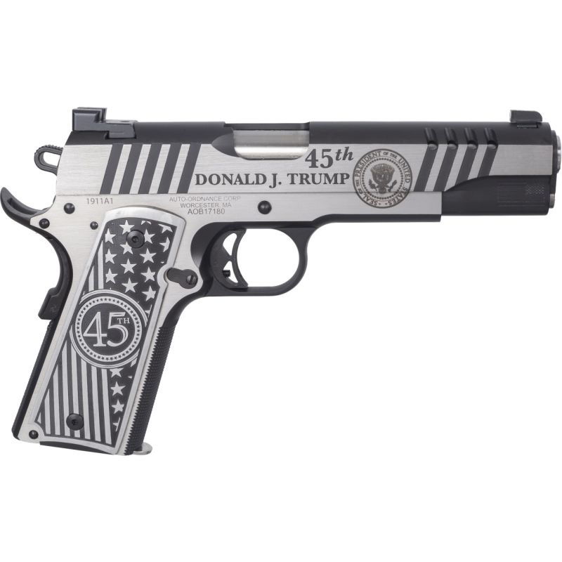Auto Ordnance Trump ONE 1911 Won Custom Special Edition Stainless Steel ...