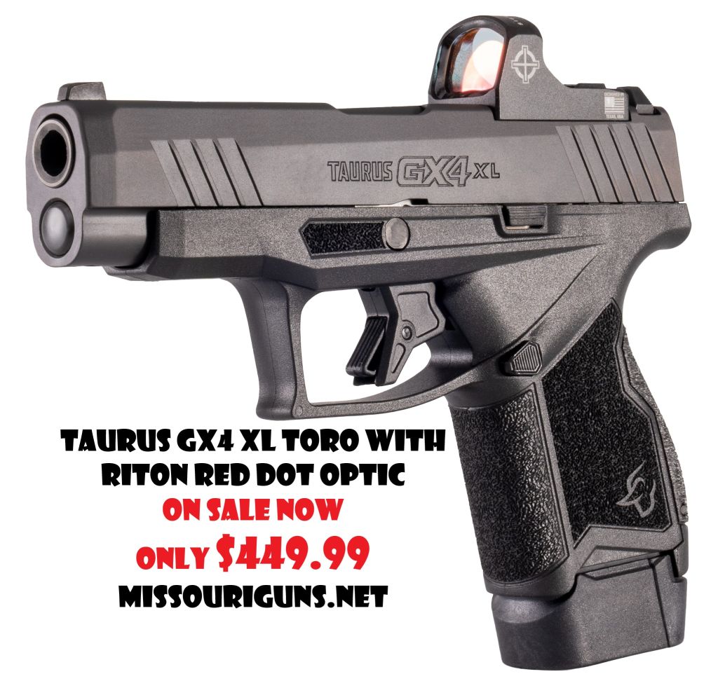 Taurus GX4XL GX4 XL TORO With Riton Red Dot Optic Semi-Auto Pistol 3.7 ...
