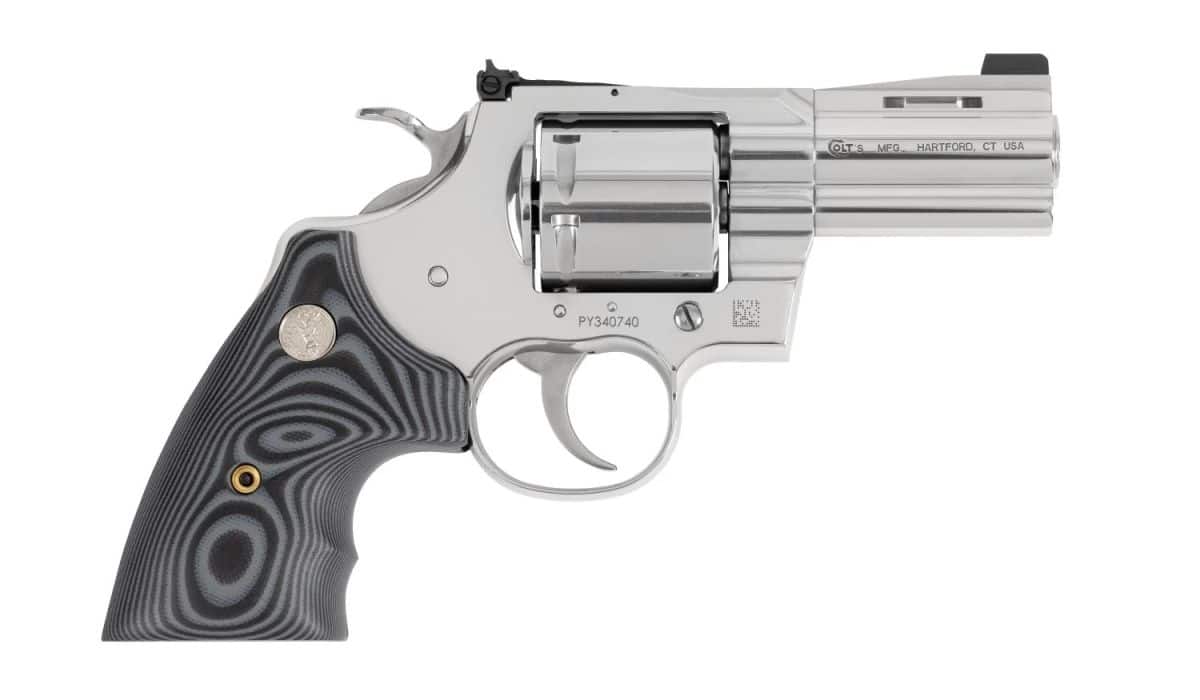 Colt Python Combat Elite Stainless Steel Night Sight DA/SA Revolver 3 ...
