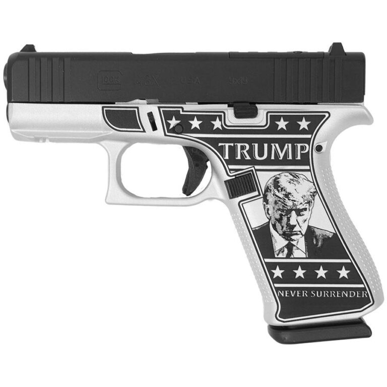 Glock 43X G43x Special Edition Trump Mugshot Never Surrender MOS with ...